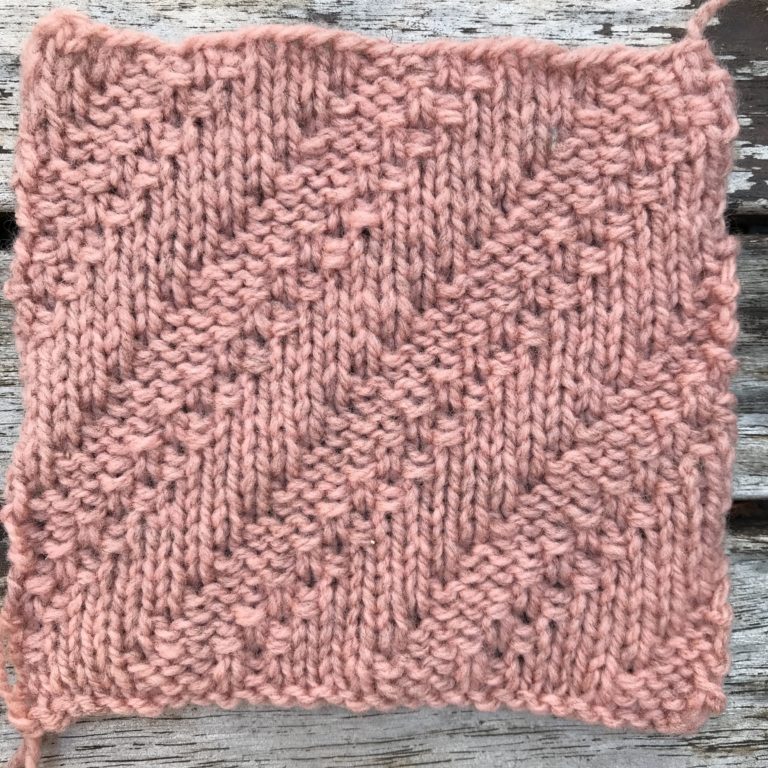 Strickmuster #03 | Horizontal Diagonal Lines Relief Stitch | Rina Lehmann